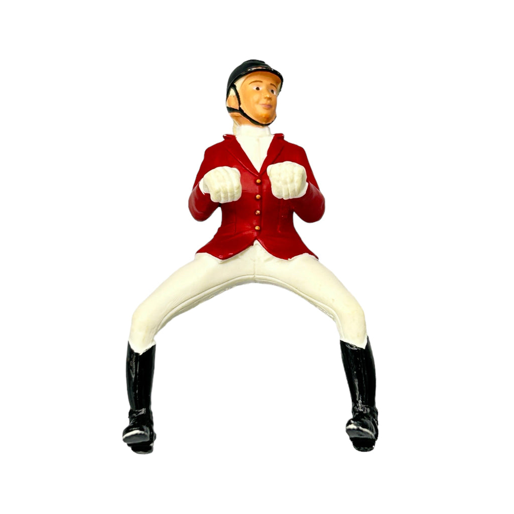 Schleich Ratsastaja Elina, punainen takki - Second Hand – FLEA LELUKAUPPA